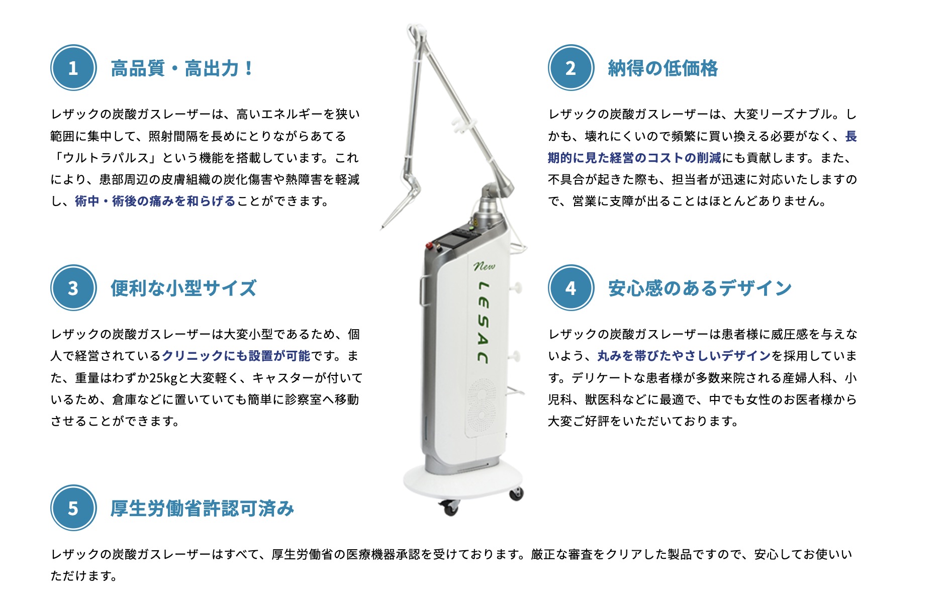 炭酸ガスレーザ NEWレザック | 株式会社EMILUCK